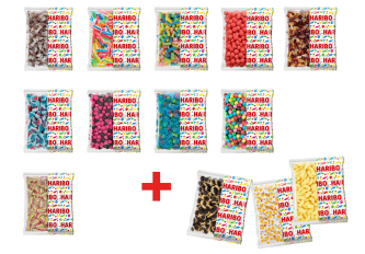 Lots présentoirs et sachets - Bonbons gélifiés - Confiserie - Protabac