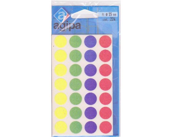 Pochette de 224 Gommettes Assorties - Etiquettes / Œillets / Blocs ...