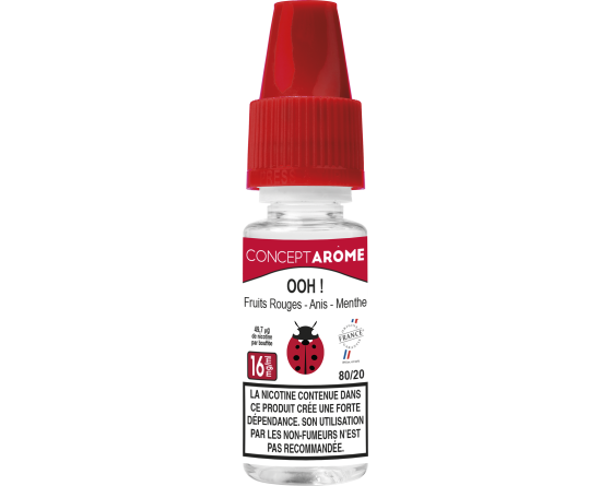 3x10ML OOH 16MG - Concept Arôme 3x10ml - 16mg - Concept Arome 10ml 80/ ...