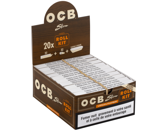 B.20 Roll kit virgin OCB - Papier slim (long) + carton - Papier à ...