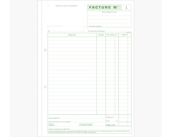 Manifold facturier - Manifold - Cahiers et blocs - Papeterie - Protabac
